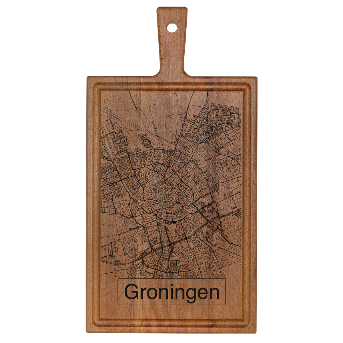 Board with handle beech 37x19 cm - Marvin's
